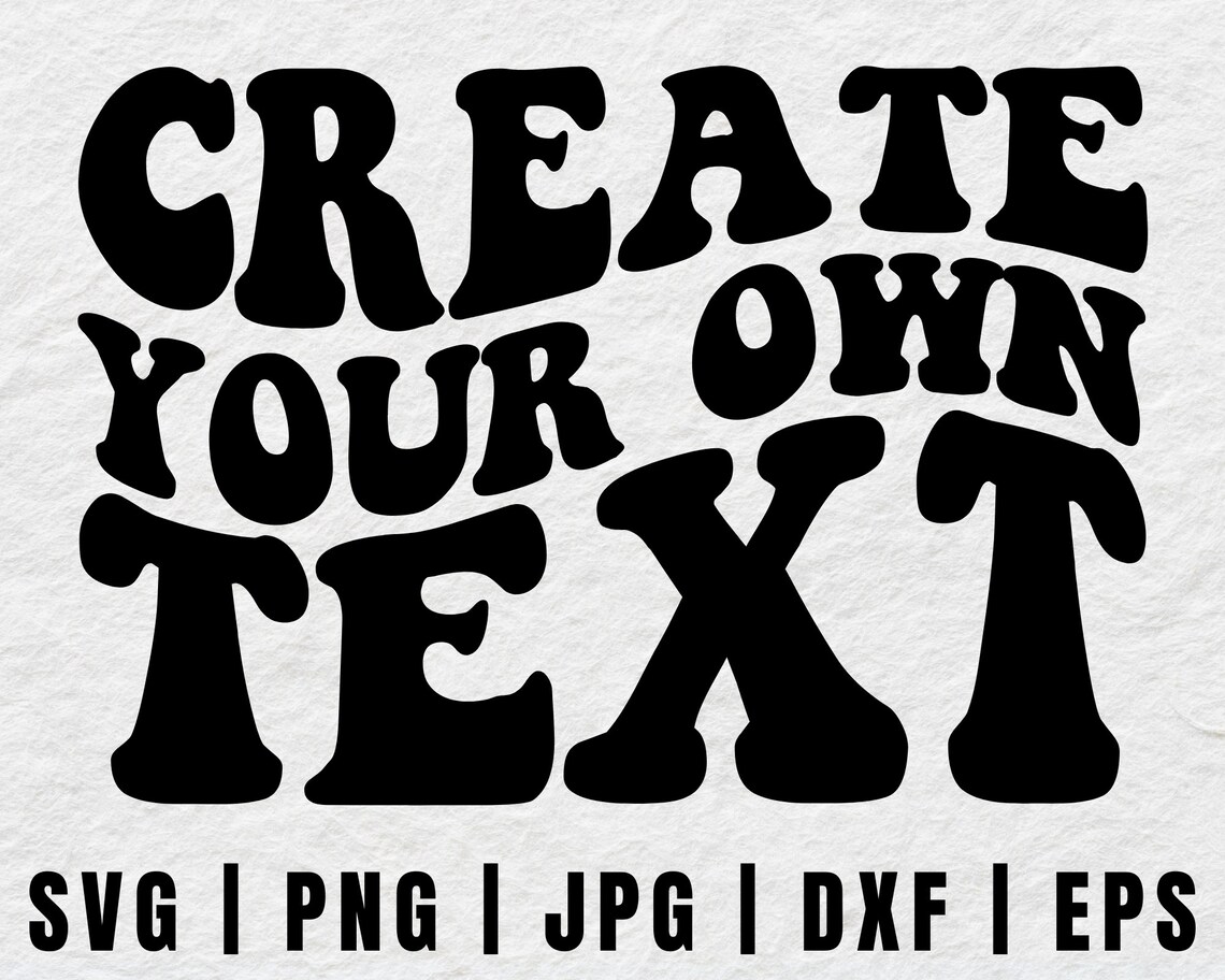 Custom Wavy Letters Svg, Wave Font Quote, Wavy Alphabet Graphic Files ...