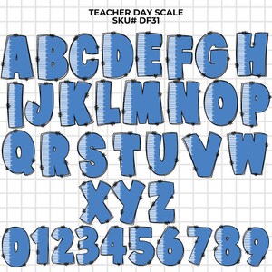 Back to School Doodle Alphabet Bundle, School Teacher, Alpha Doodle ...