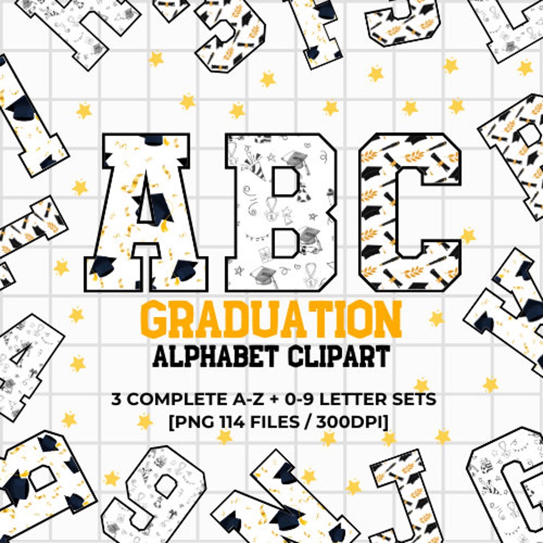 Graduation Font Png, Class of 2024, School Party Decor, Graduate ...