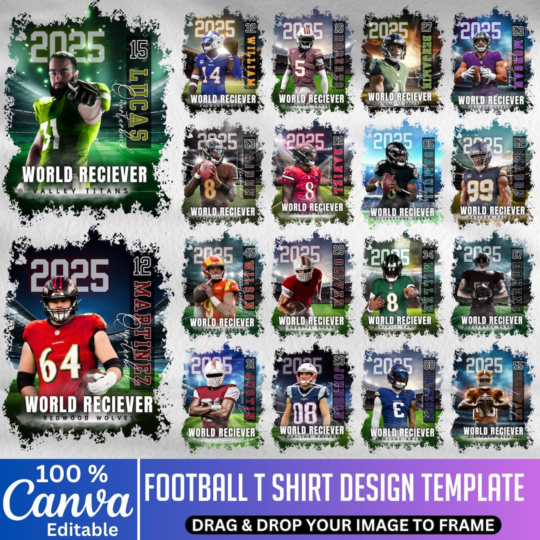 20 Custom Football Shirt Designs, Personalized High School T-shirt ...
