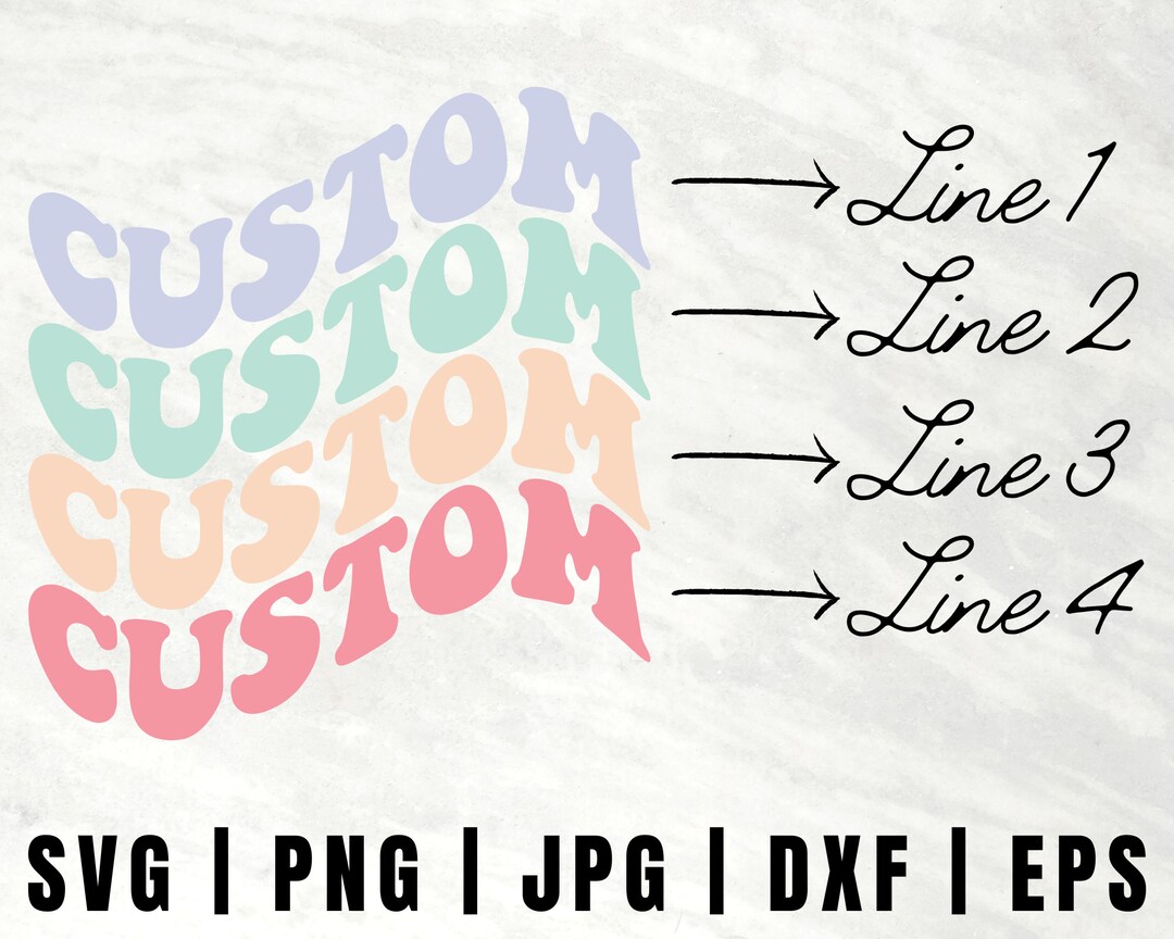 Custom Wavy Letters Svg, Wave Font Quote, Wavy Alphabet Graphic File ...