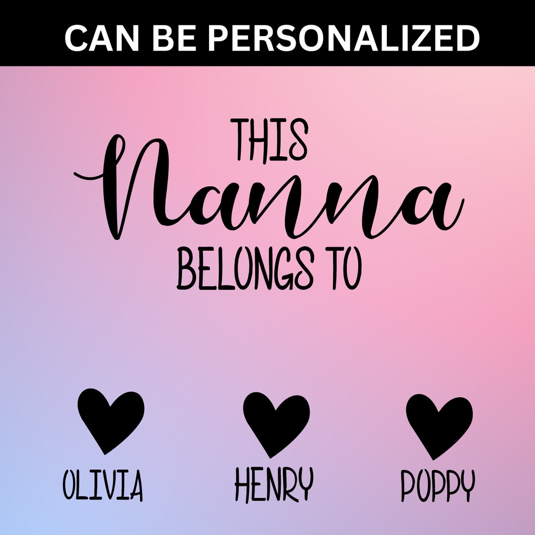Custom Heart Grandkid Name Svg, Custom Kids Name Svg, Personalized Mama ...