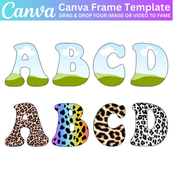 Retro Canva Frame - Etsy