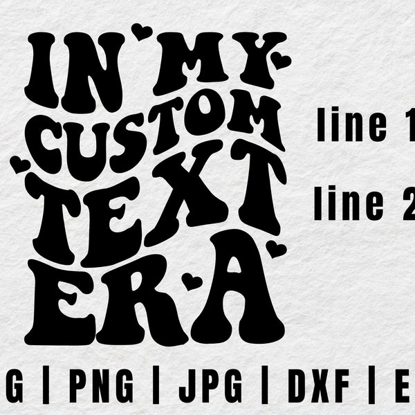 In My Era Wavy Font - Etsy