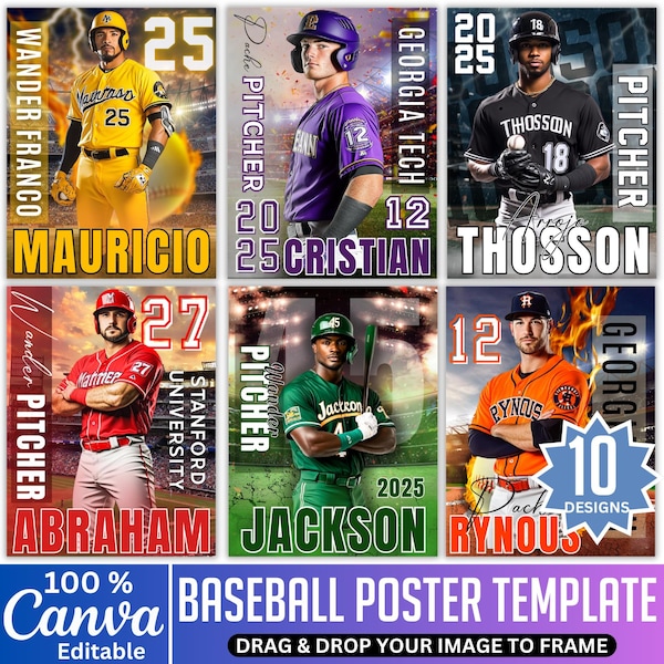 Baseball Senior Night Poster - Etsy