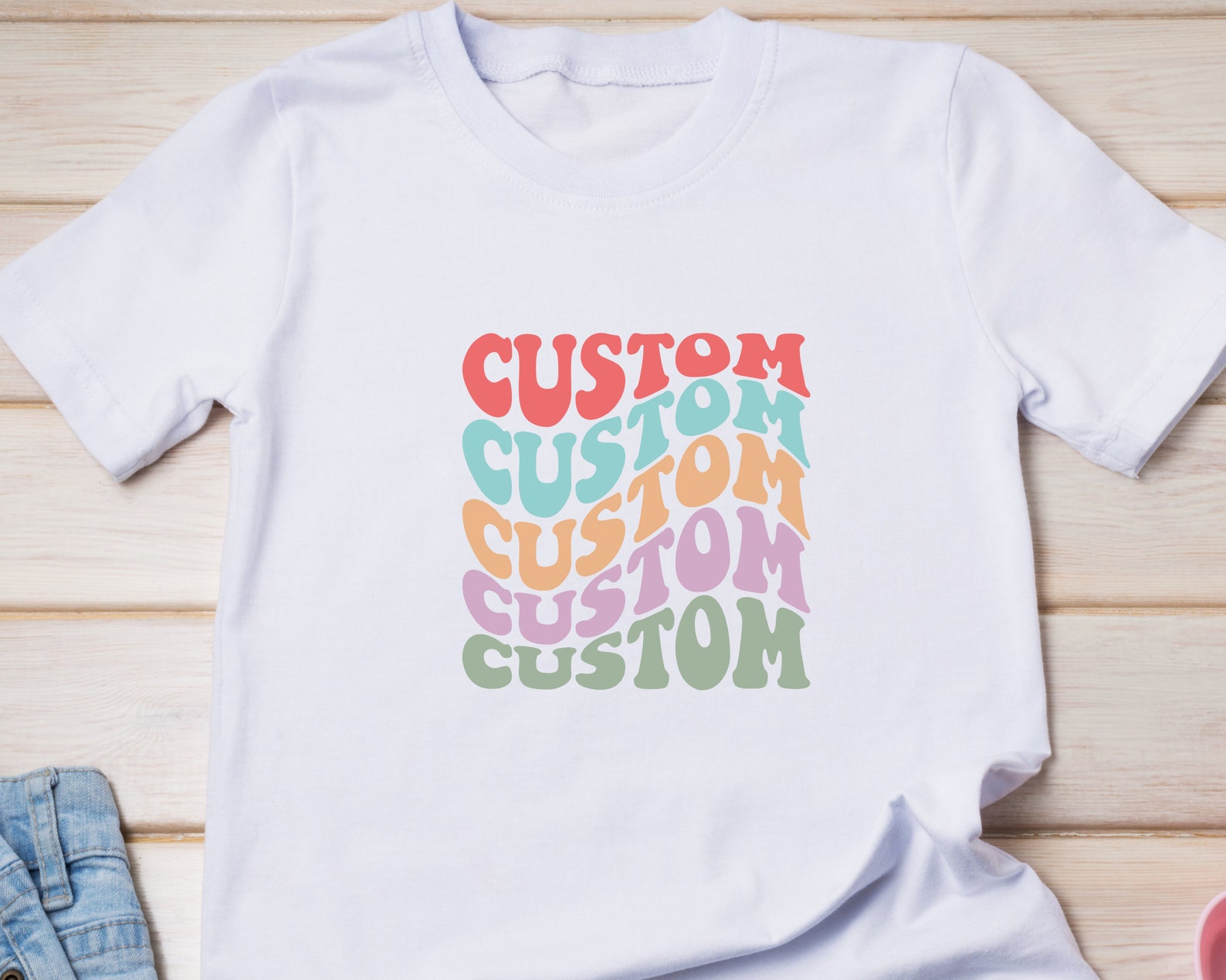 Custom Wavy Letters Svg Wave Font Quote Custom Wavy Stacked - Etsy