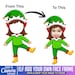 50 Christmas Elf Add Your Own Face Photo Frames Bundle, Santa, Elf Face ...