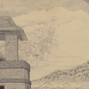 Maya Palenque Art Print, Mayan Temple Art, Mayan Indian Art, Palenque ...