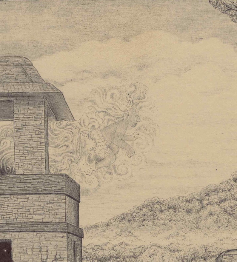 Maya Palenque Art Print, Mayan Temple Art, Mayan Indian Art, Palenque ...