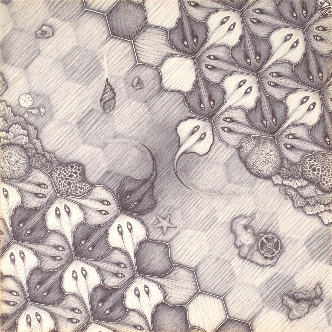 Stingray Art Print, Stingrays Swimming Art, Stingrays in Ocean ...