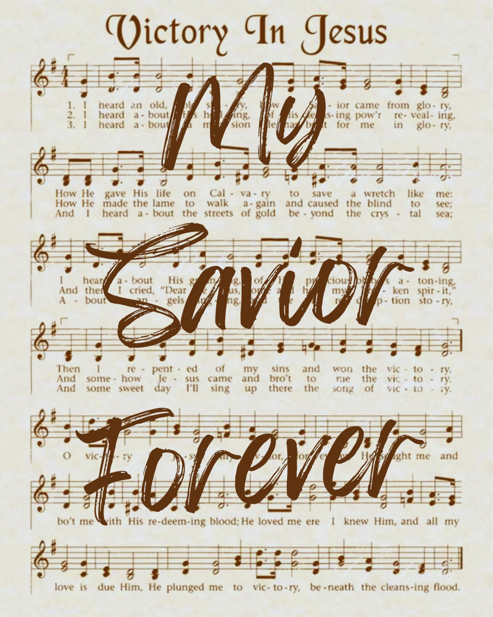 Victory in Jesus Wall Art - Etsy