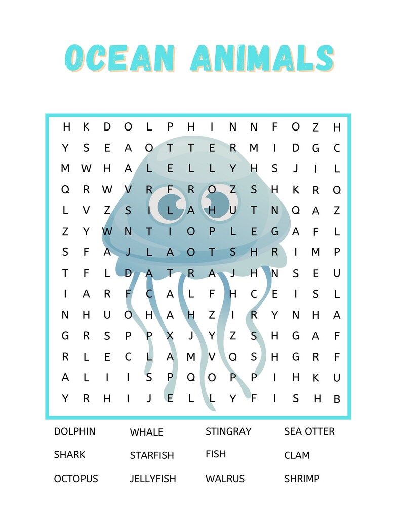Wordsearch Booklet - Digital Download - Etsy