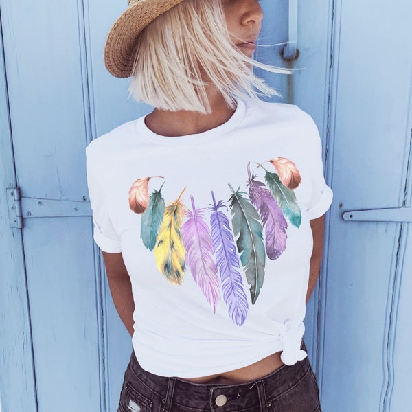 Feather Shirt - Etsy