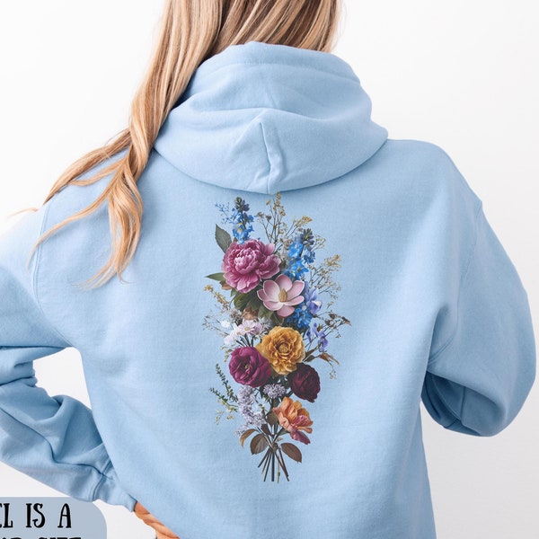 Flower Hoodie - Etsy