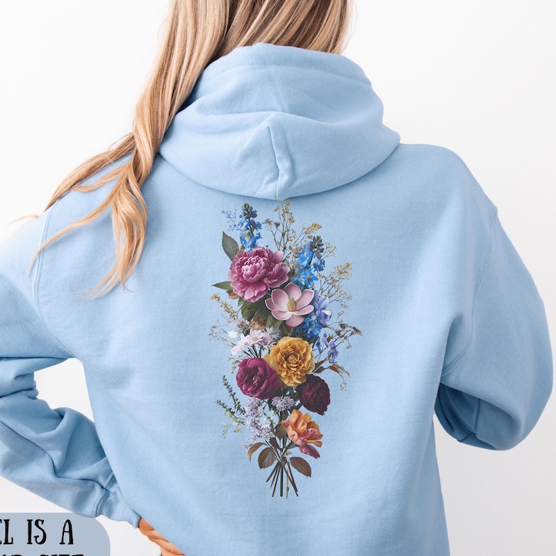 Flower Hoodie - Etsy