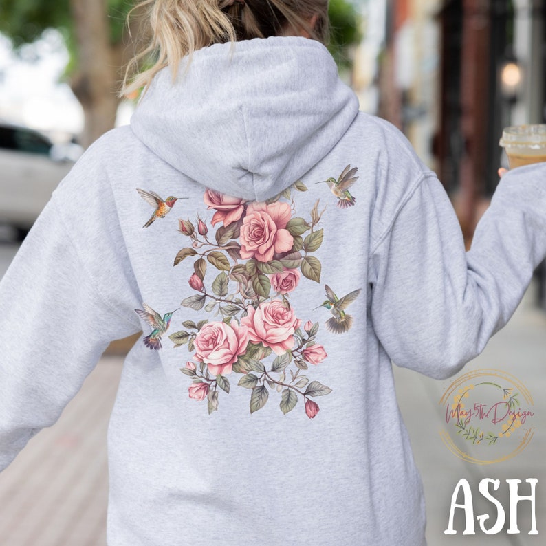 Wildflower Hoodie Hoodies for Women, Front and Back Print Vintage ...