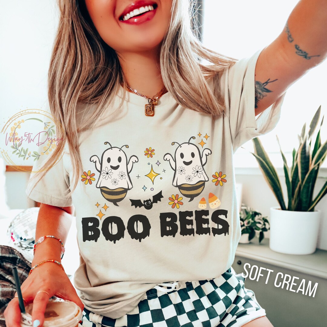 Boo Bees Shirt Boo Bees Halloween T-shirt Funny Halloween Its Spooky ...