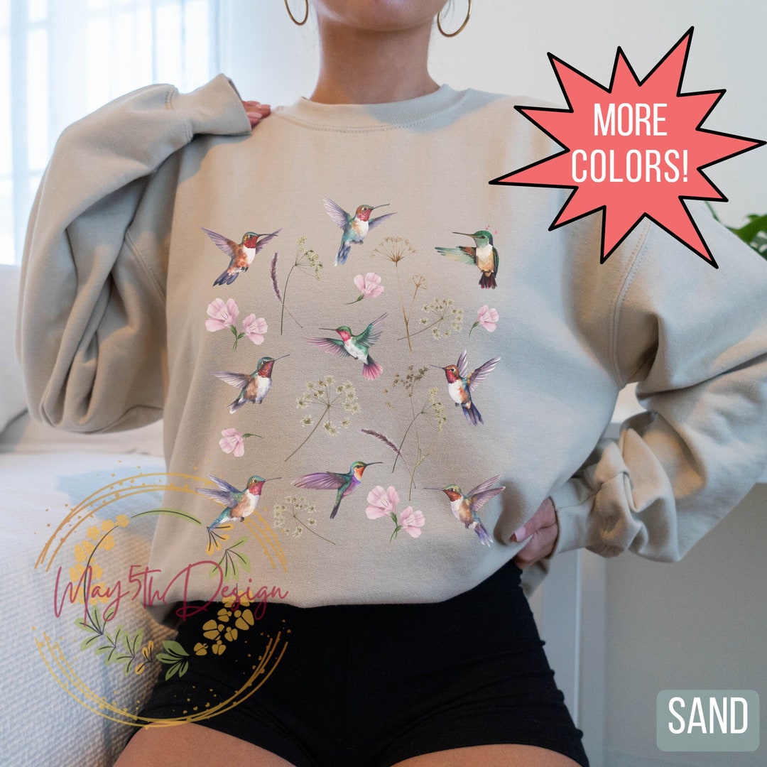 Hummingbird Sweatshirt, Hummingbird Sweater, Hummingbird Gift for ...