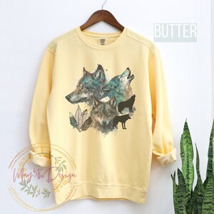 Wolf Sweatshirt, Wolves Sweatshirt, Wolves Crewneck Sweatshirt for ...