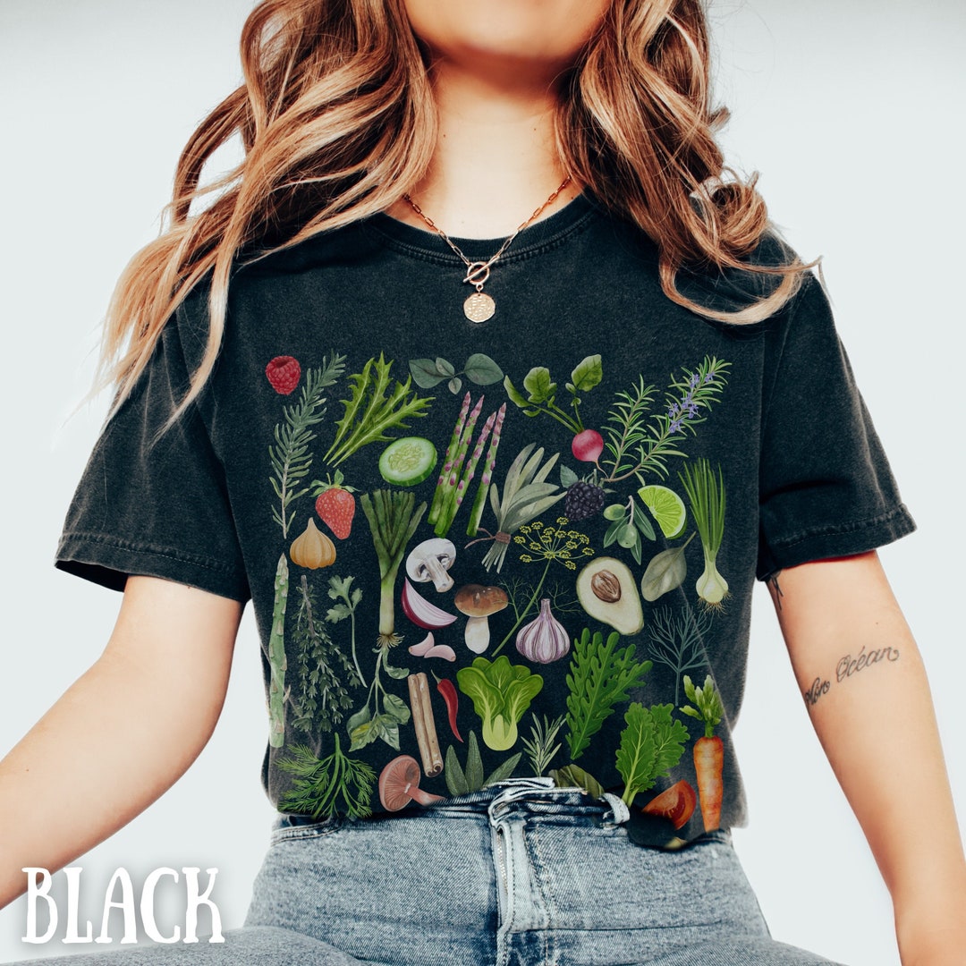 Vegetable T-shirt, Vegetable Shirt, Eat More Vegetables Shirt ...