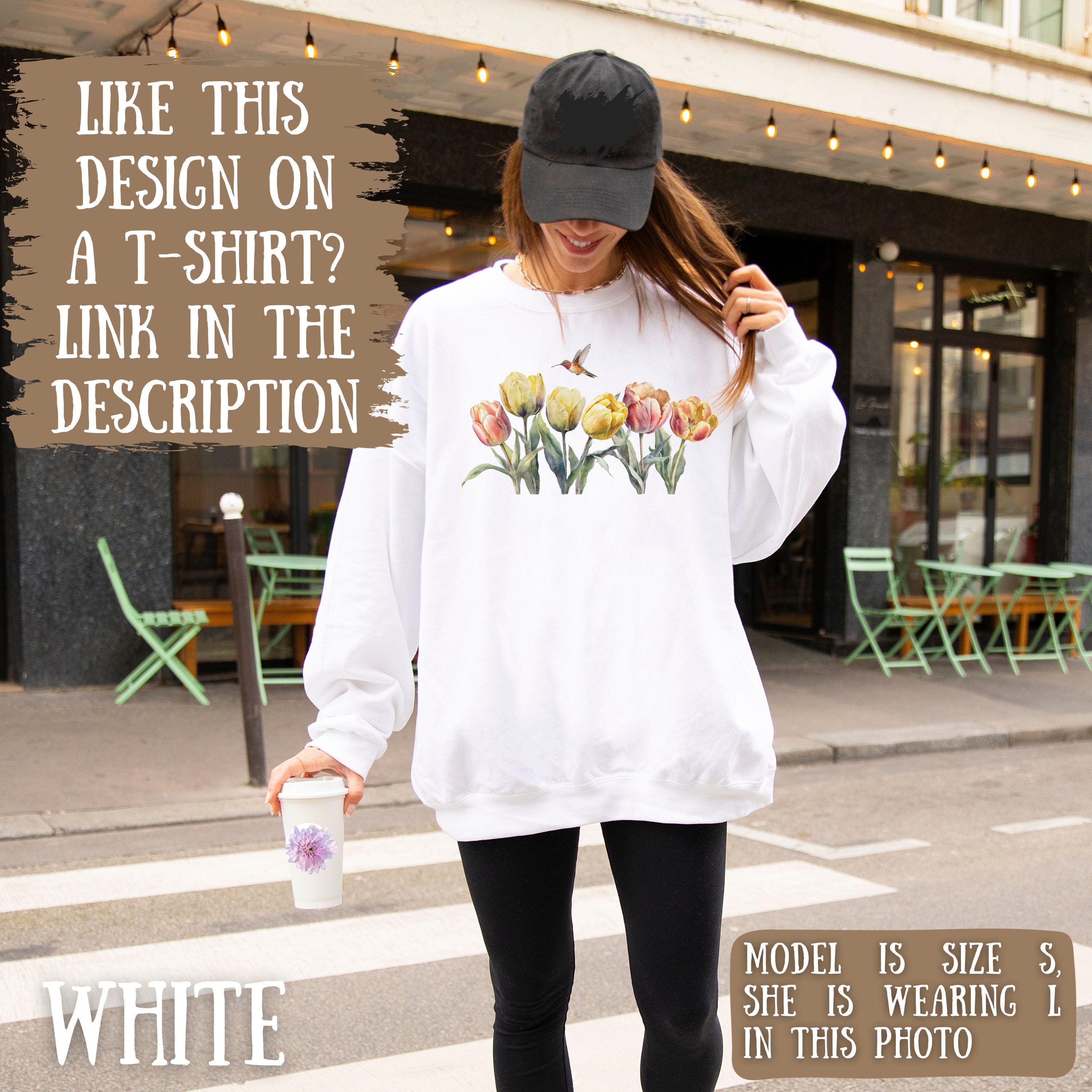 Tulip Sweatshirt, Tulip Cottagecore Sweatshirt, Tulip Sweater, Tulip ...