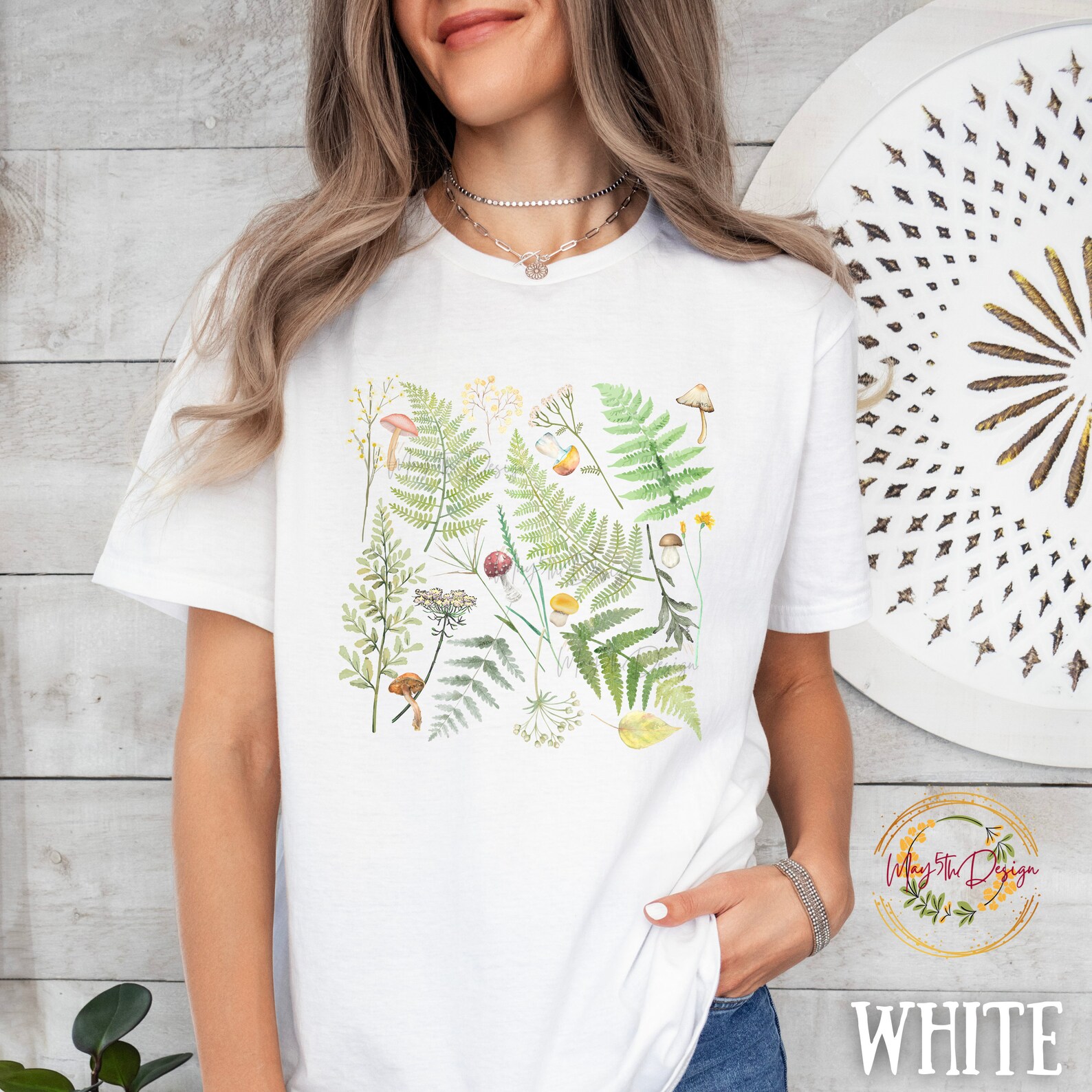 Fern Shirt, Plant Shirt, Fern Gift, Vintage Botanical Flower Garden ...