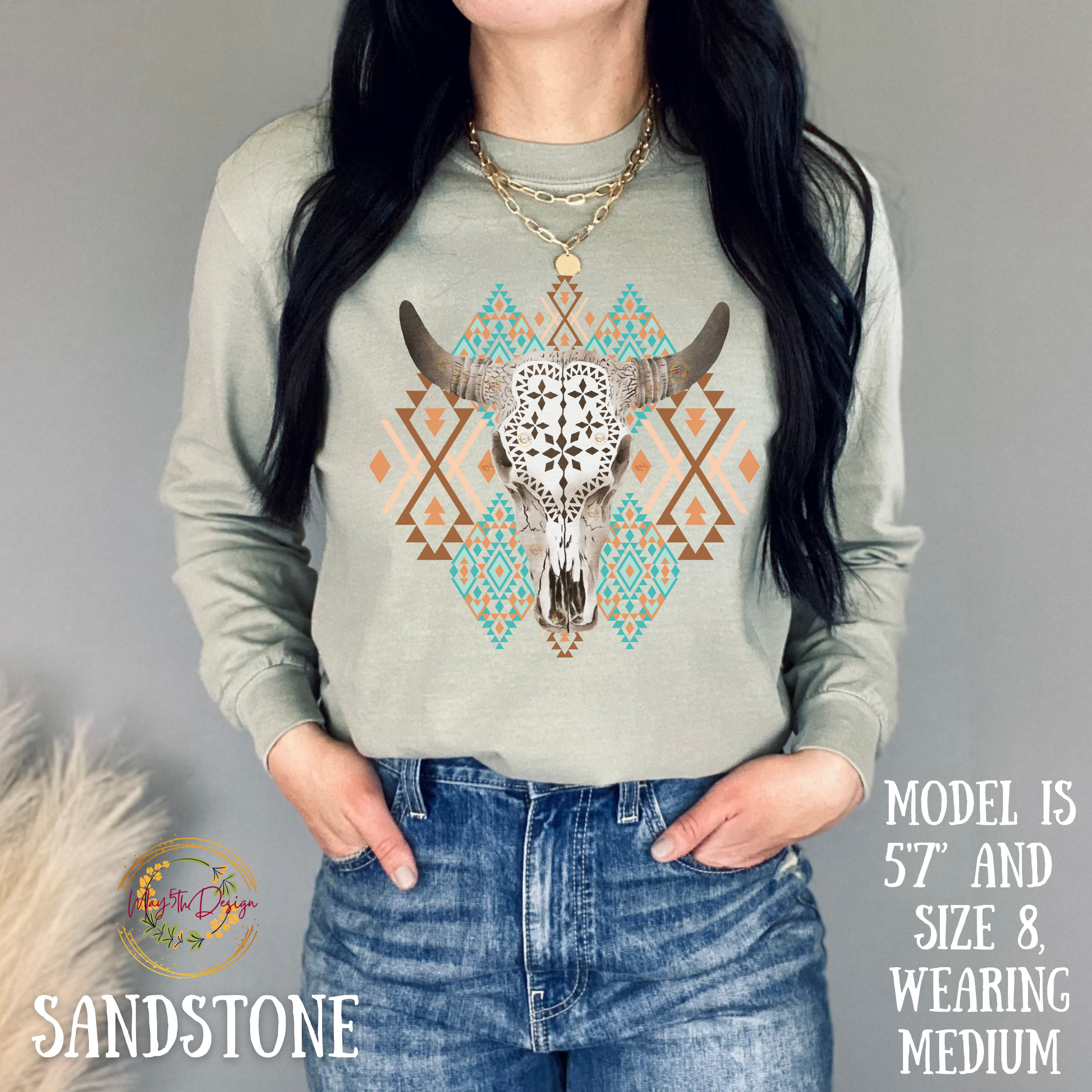 Women Western Aztec Shirt, Tribal Geometric Shirt, Western Gift, Long ...