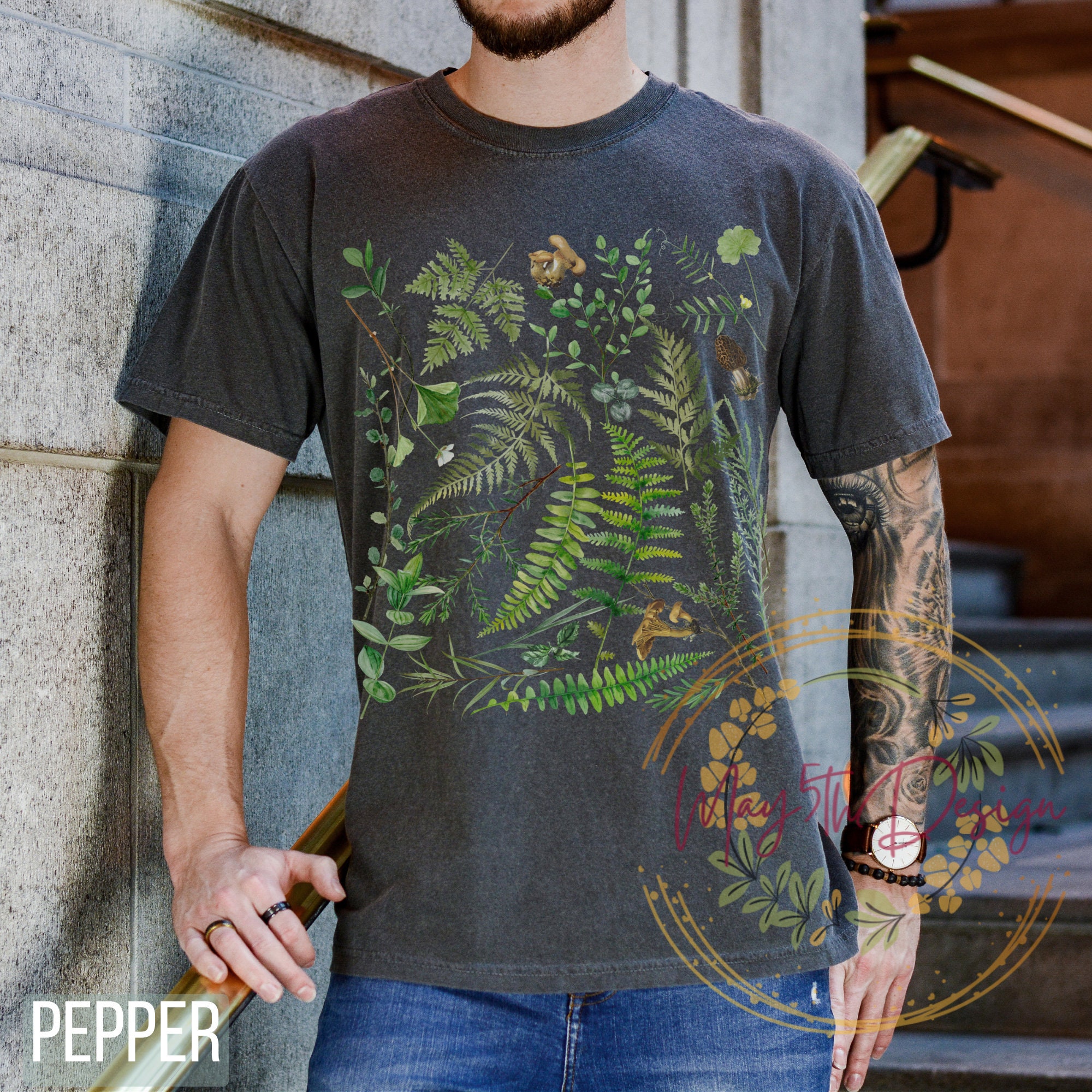 Fern Shirt Botanical Plant Botany Comfort Colors Shirt - Etsy