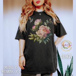 Comfort Colors® Peonies Shirt, Peony Shirt Gift, Gardening Shirt ...