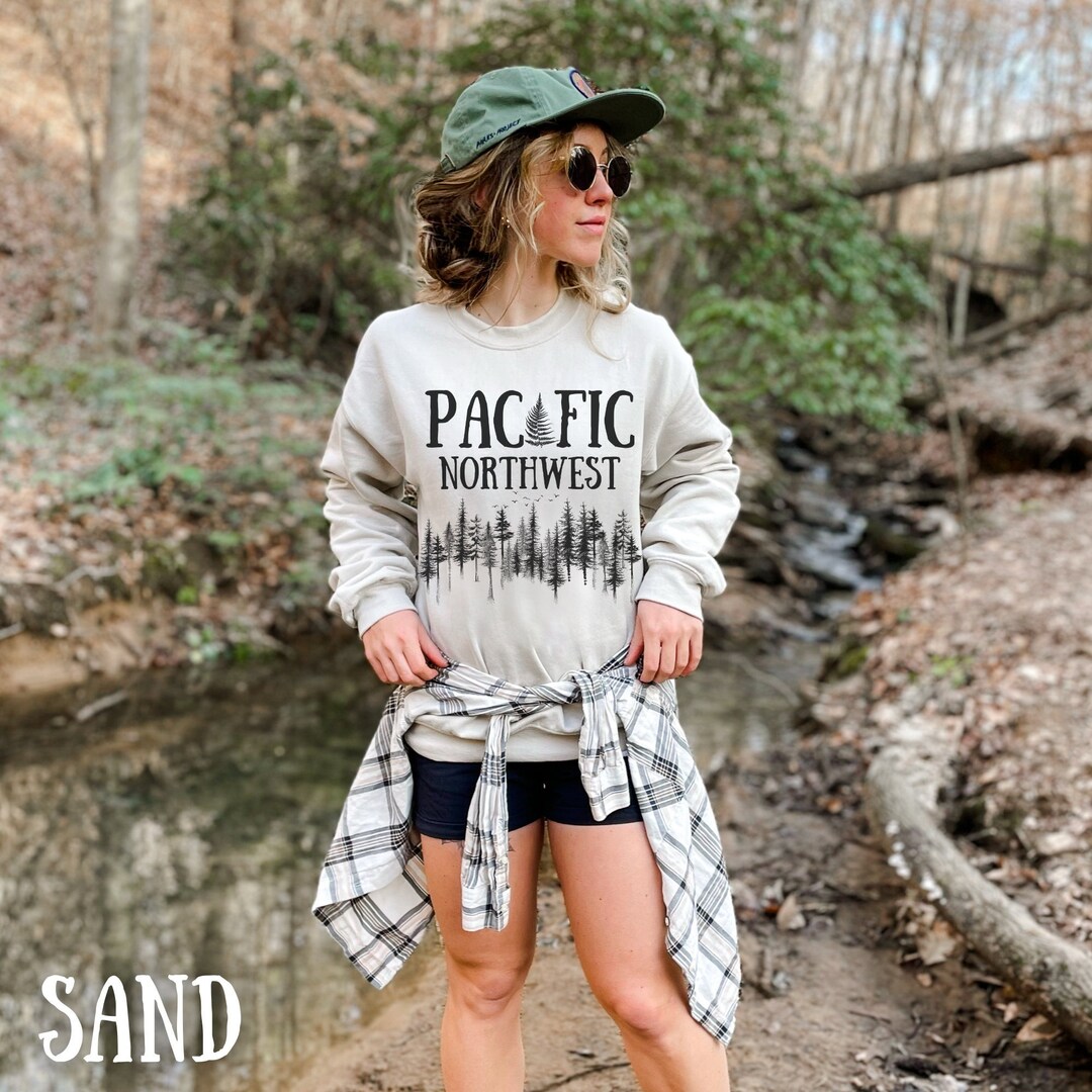 Pacific Northwest Crewneck Sweatshirt, Pacific Northwest Shirt, Pnw ...
