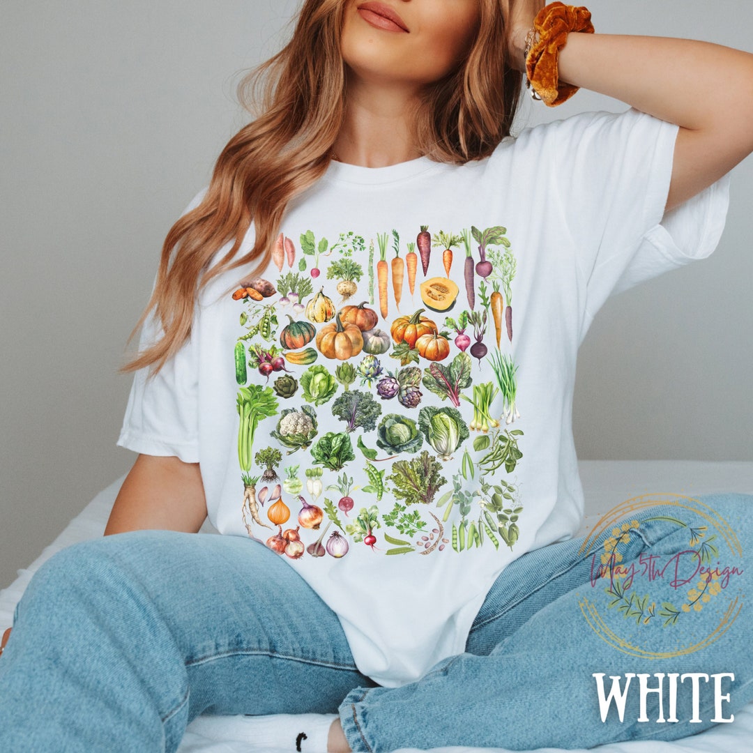 Vegetable Shirt, Vegan T-shirt, Vegetarian Gift Gardening Gift ...