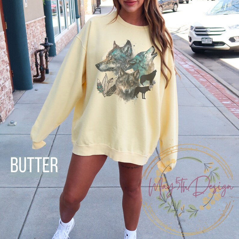 Wolf Sweatshirt, Wolves Sweatshirt, Wolves Crewneck Sweatshirt for ...