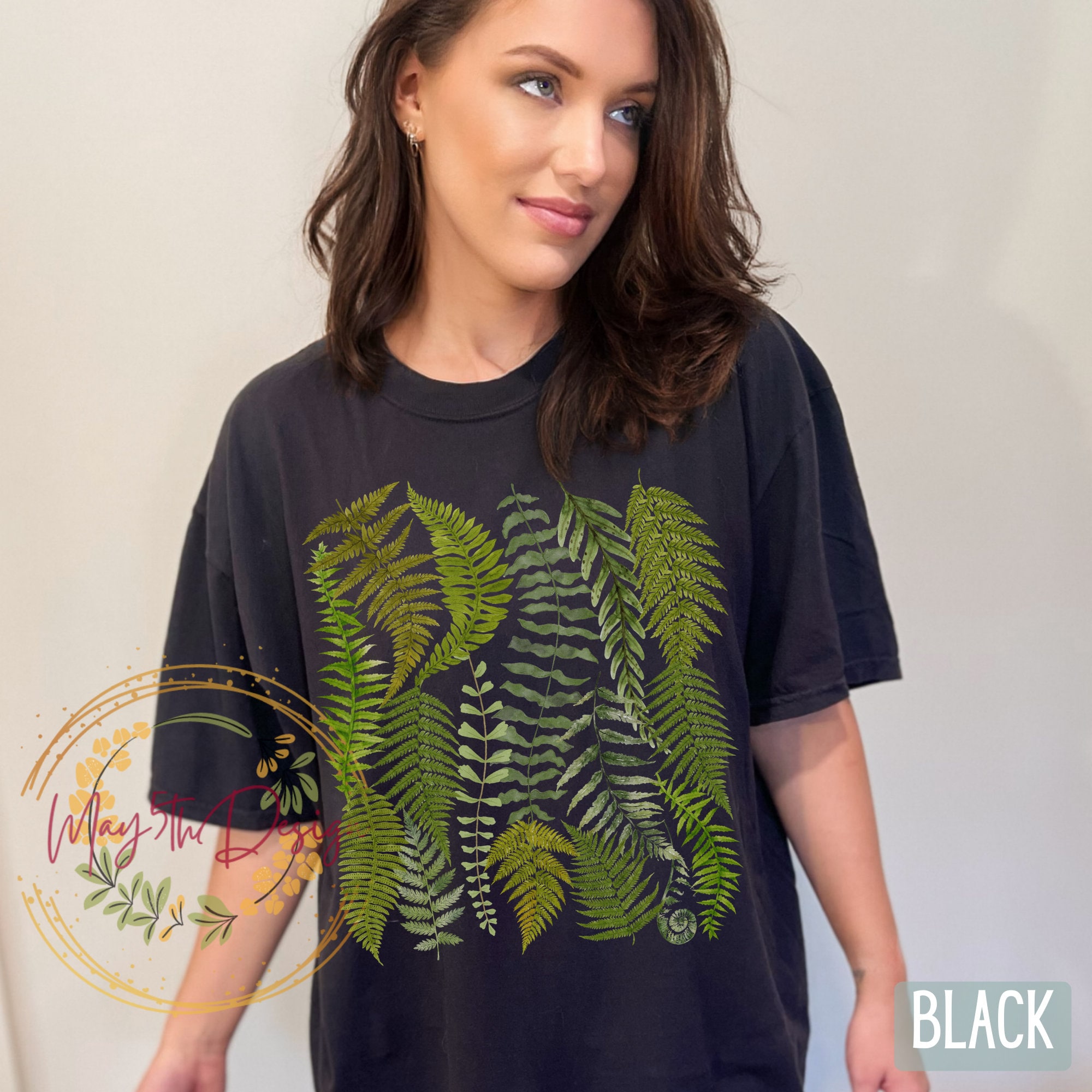 Ferns Nature Shirt Womens Fern Leaf Tshirt Forest Plant - Etsy