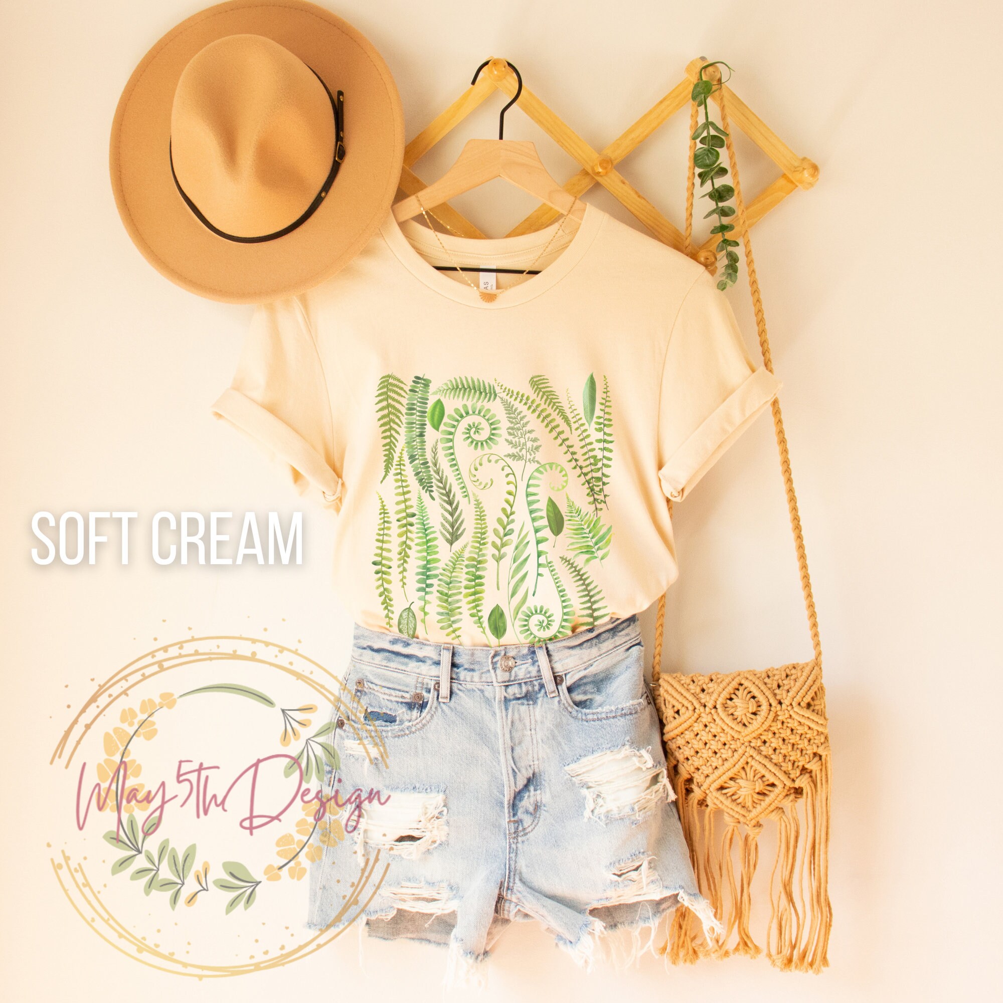 Forester Shirt Fern Print T Shirt Leaf Print Shirt - Etsy