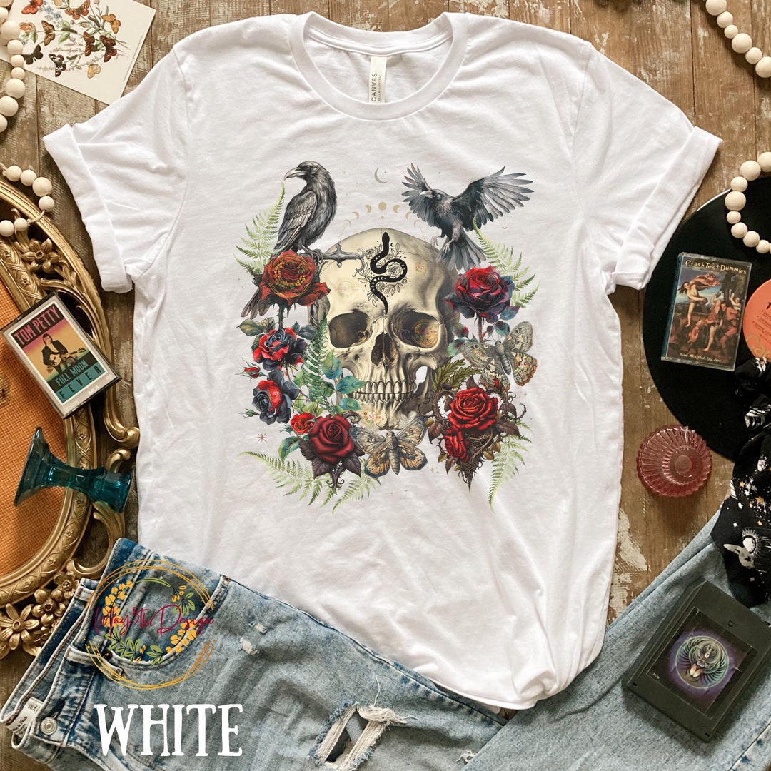 Vintage Cottagecore Shirt Goth Aesthetic T-shirt Dark Cottagecore ...