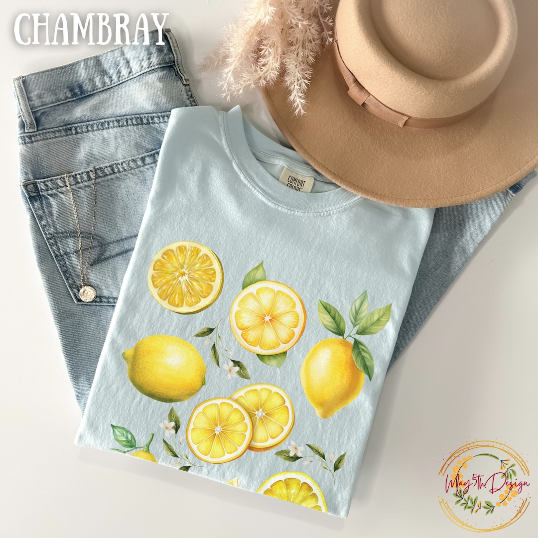 Lemon Fruit Shirt, Lemon T Shirt, Comfort Color, Lemon Tshirt, Lemon ...