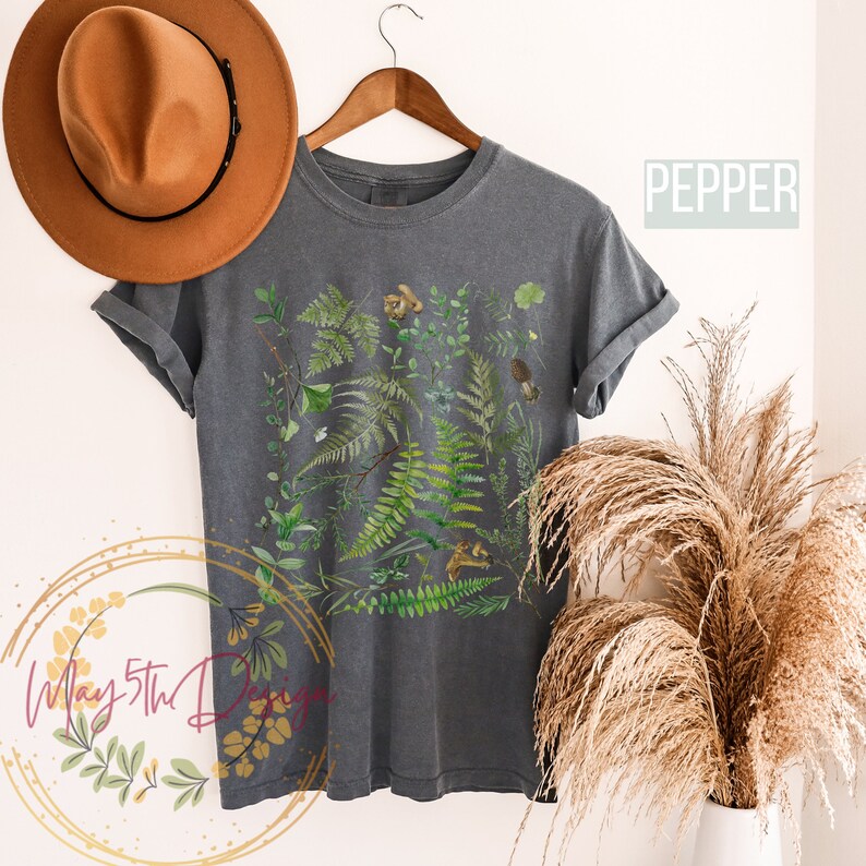 Fern Shirt Botanical Plant Botany Comfort Colors Shirt - Etsy