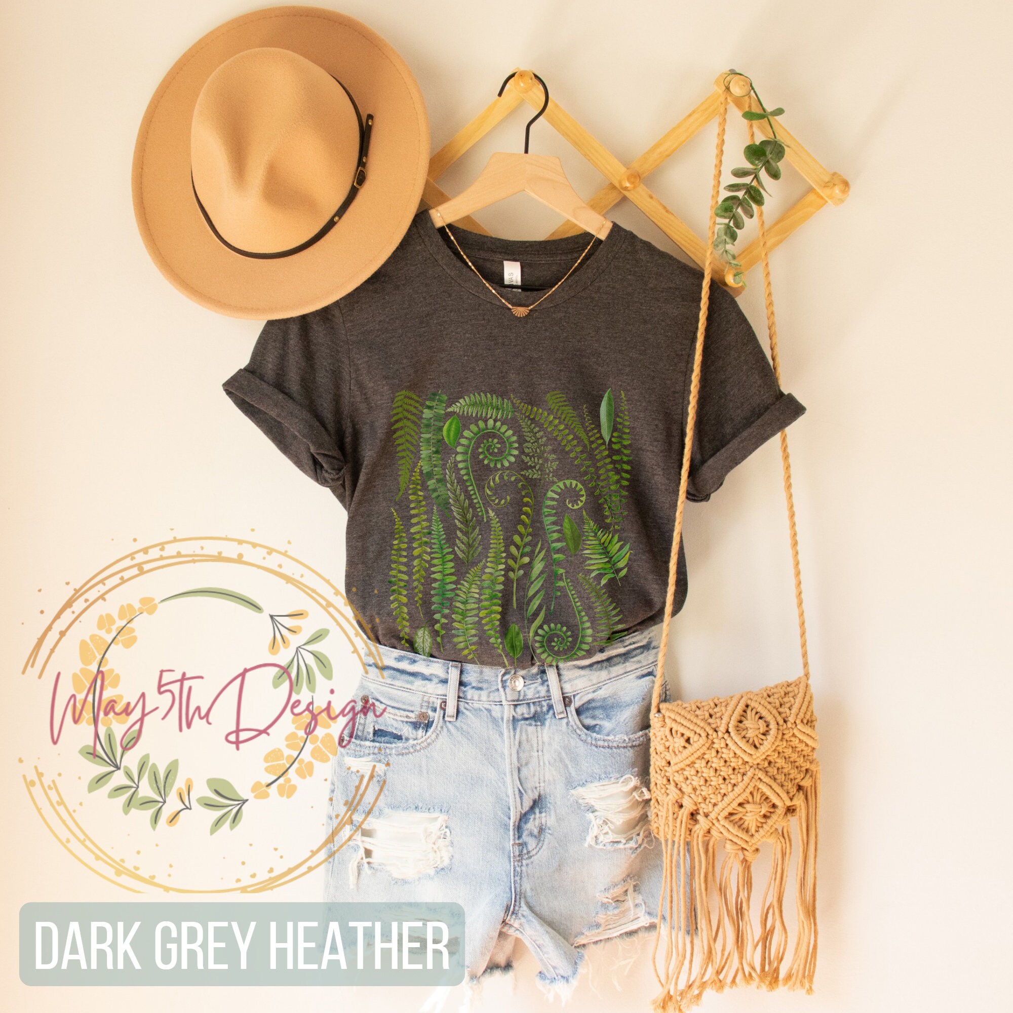 Forester Shirt Fern Print T Shirt Leaf Print Shirt - Etsy