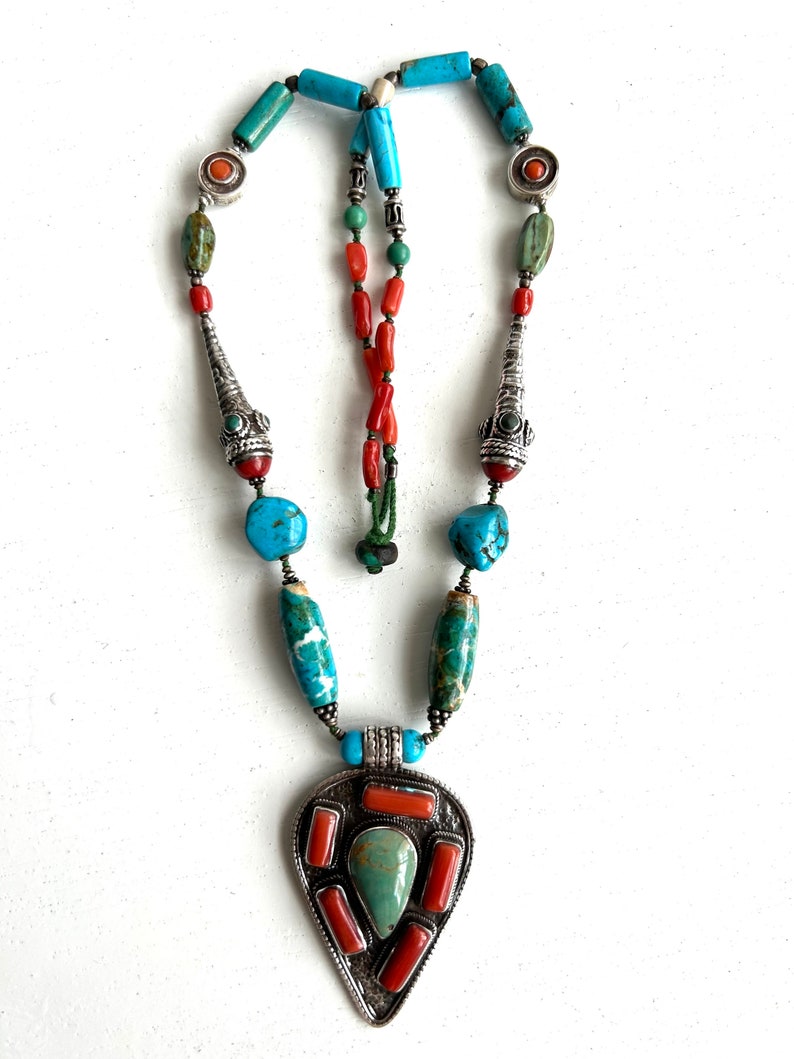Vintage and Beautiful Handmade Tibetan Ethnic Tribal Necklace With ...