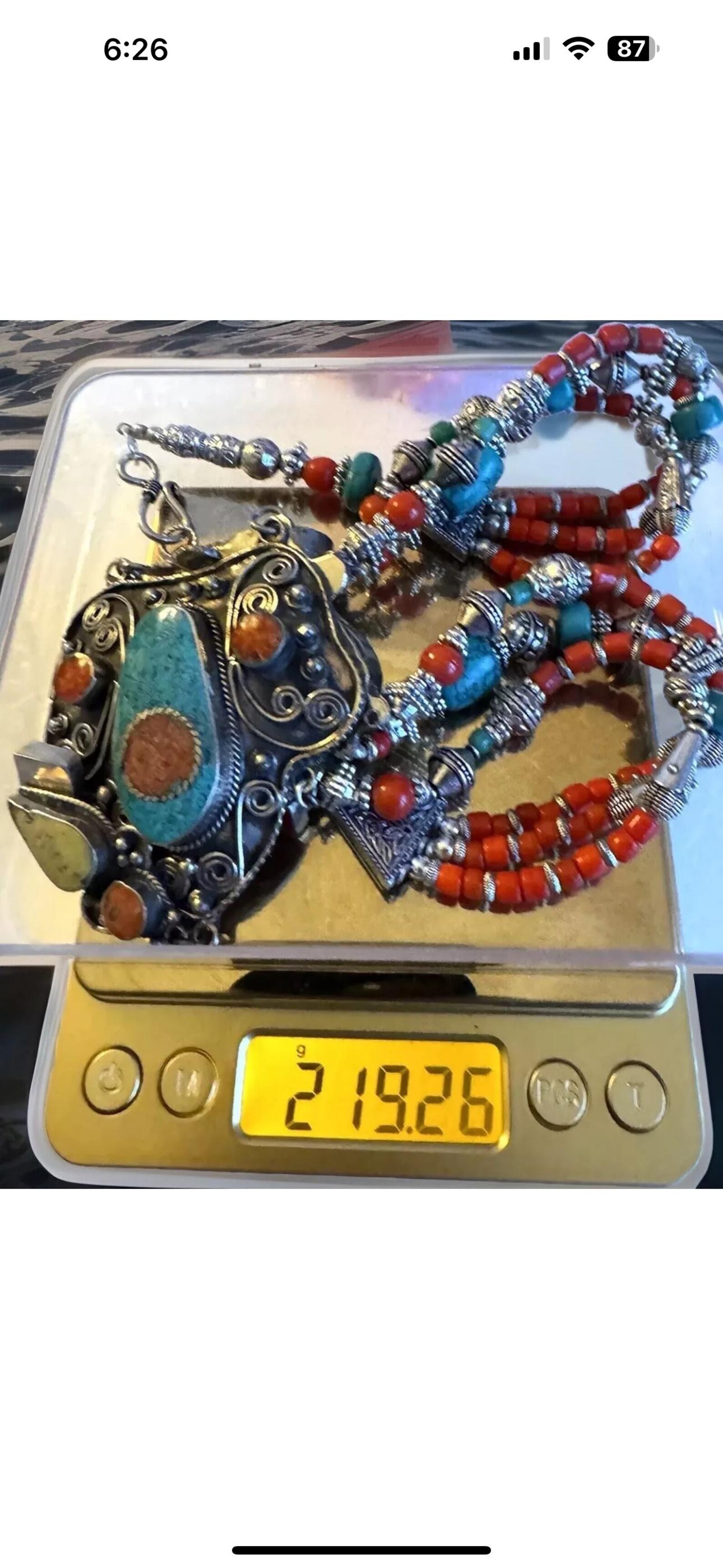 Stunning & Vintage Tibet/indo Tribal Style and Boho Theme Three Strand ...