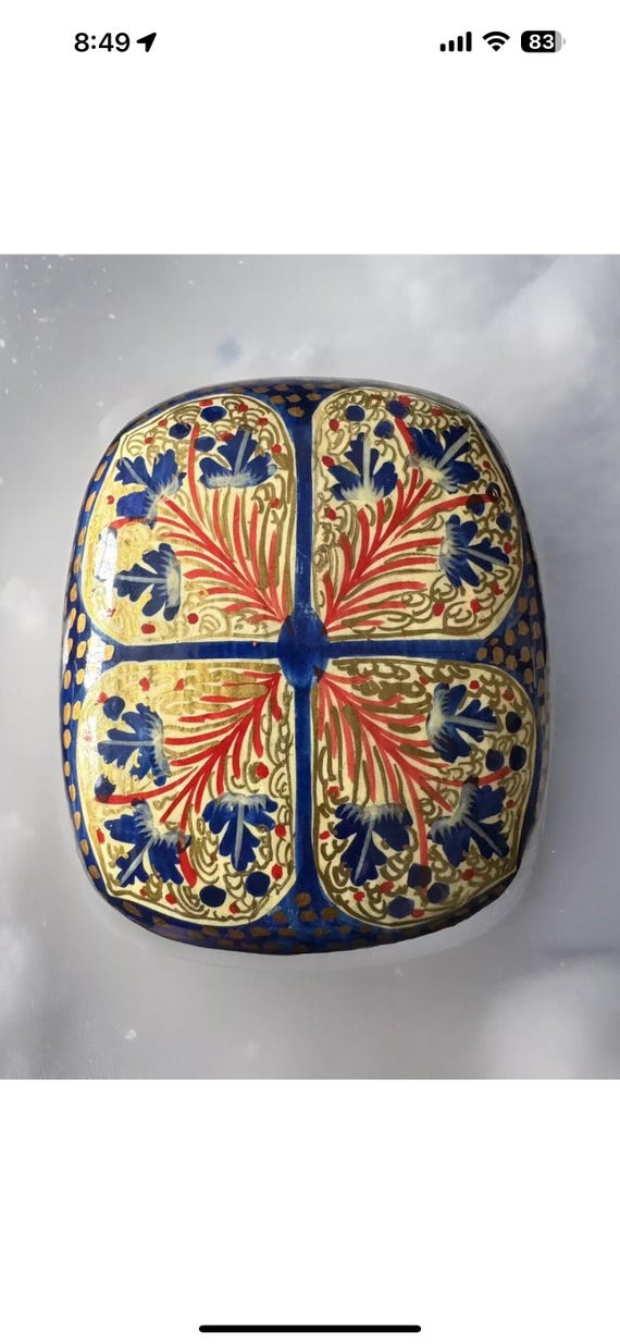 Stunning and Hand Painted Paper mache and wooden jewe… - Gem