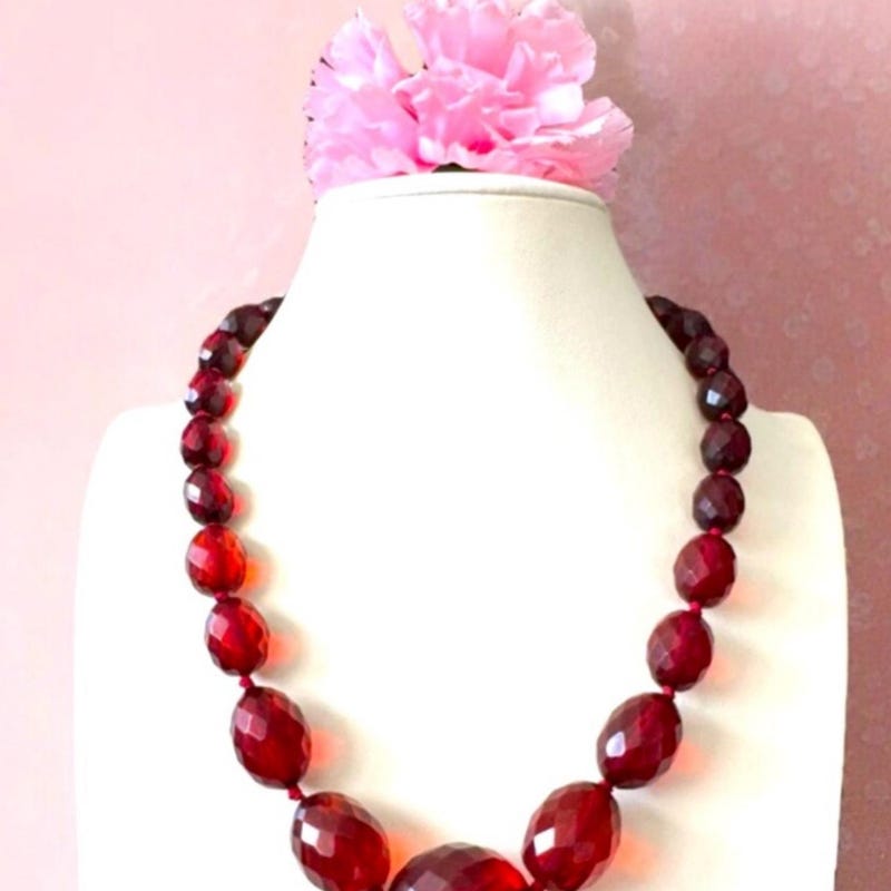 Cherry Red Bakelite - Etsy