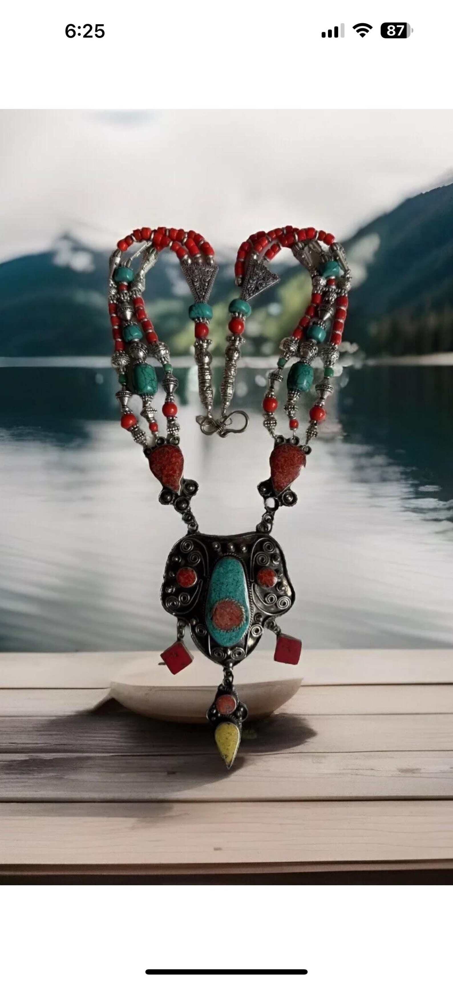 Stunning & Vintage Tibet/indo Tribal Style and Boho Theme Three Strand ...