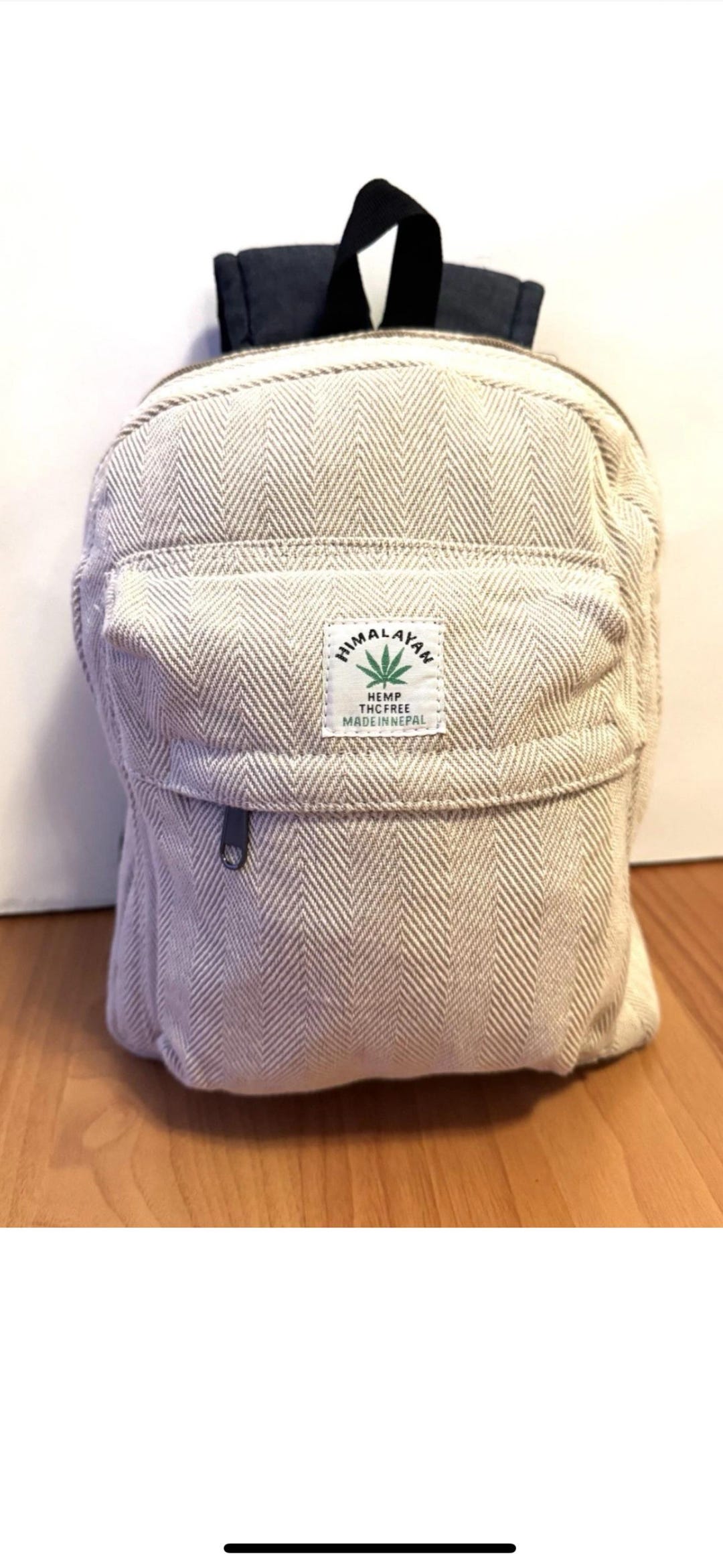 Gorgeous Himalayan Handmade Cream Color Hemp Back Pack for Outdoor ...
