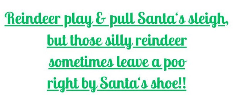 Reindeer Poop Bag Topper | Reindeer Poop | Reindeer Poop Poem ...