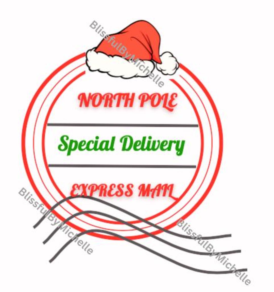 The North Pole Express Mail Special Delivery Digital Download North ...