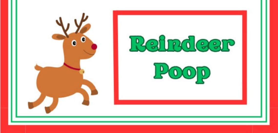 Reindeer Poop Bag Topper | Reindeer Poop | Reindeer Poop Poem ...