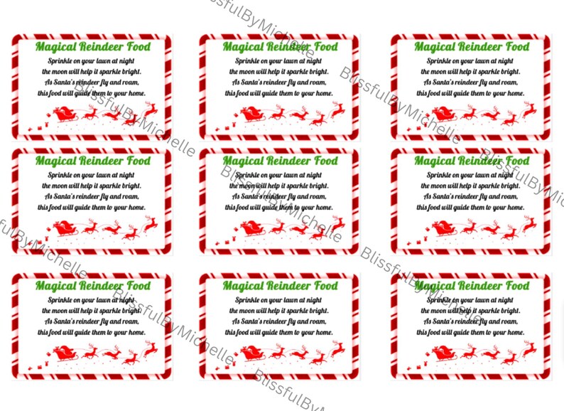 Magical Reindeer Food | Digital Download | Reindeer Food | Printable ...