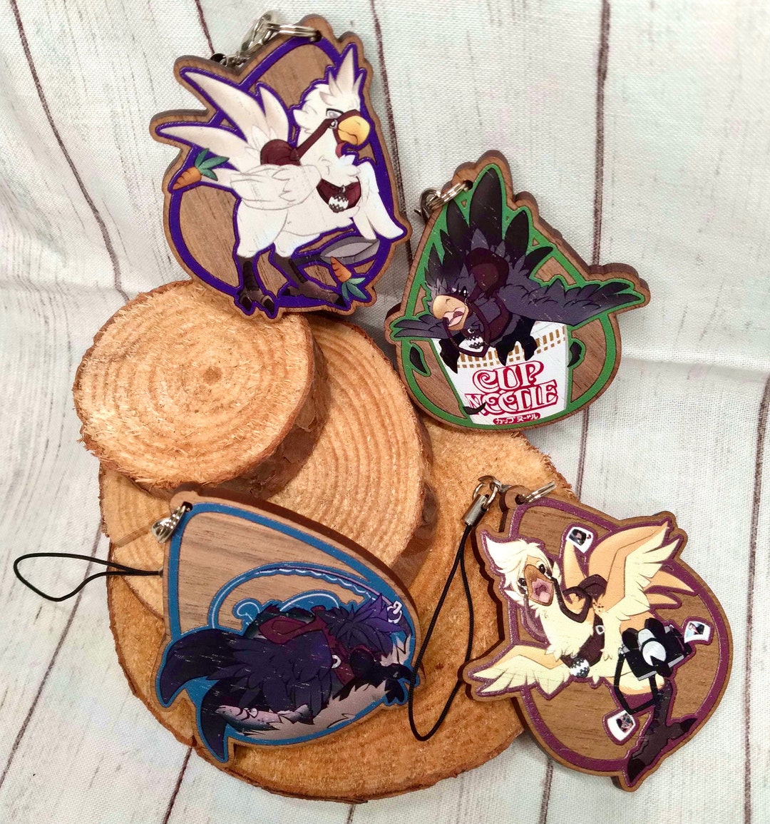 Chocobo Themed Ff15 Xv Itabag Keychain Charm 2.5inch - Etsy