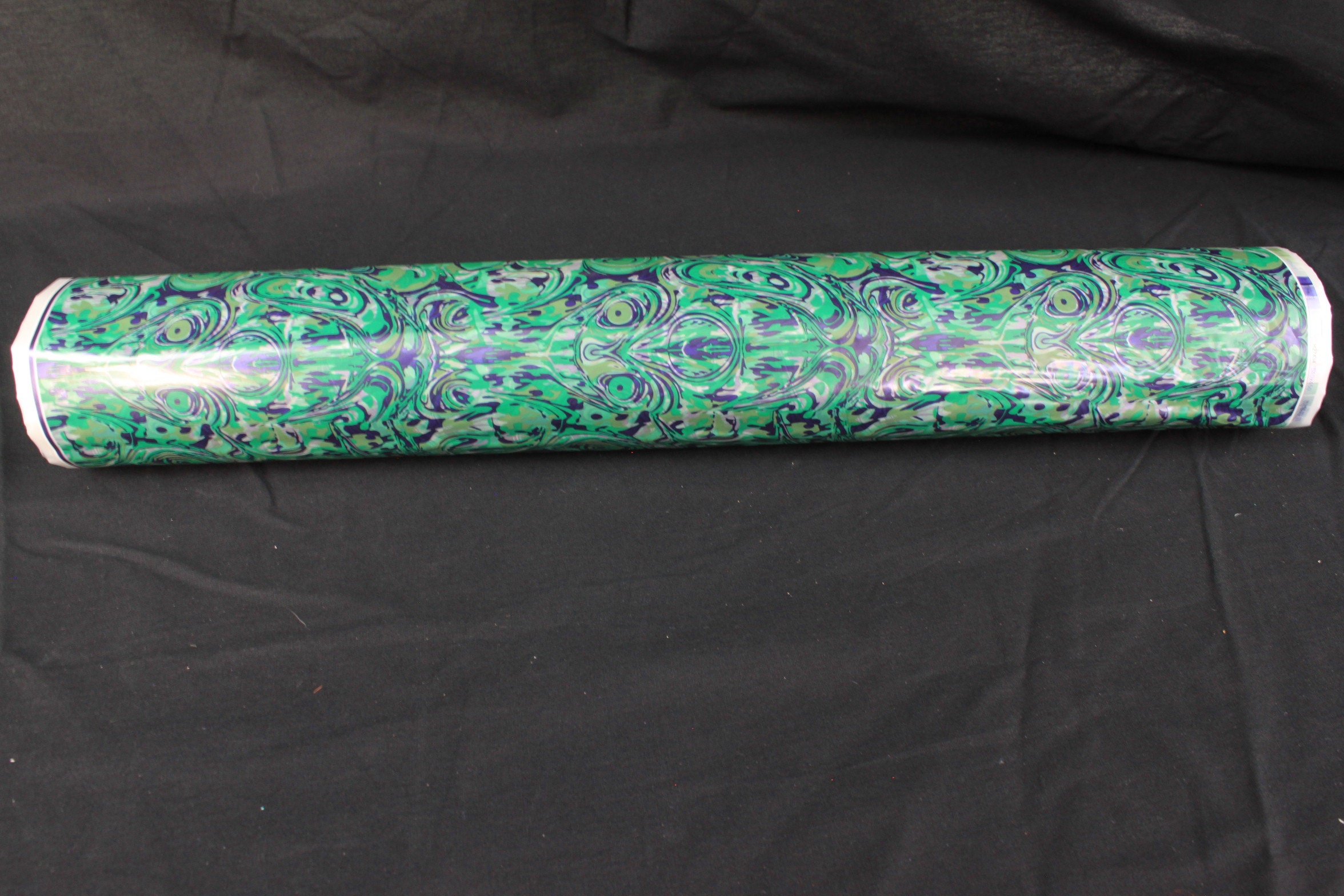 Hydrographics Film Water Transfer Blue and Green Paint Swirls Transparent Wrap 0.5m X 40m - Etsy